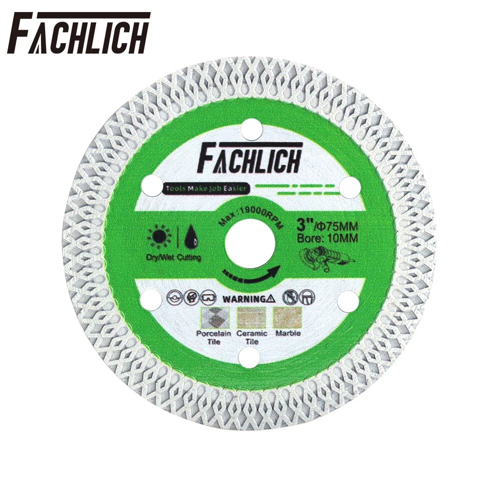 FACHLICH 3-дюймовый диск для плитки 75 мм