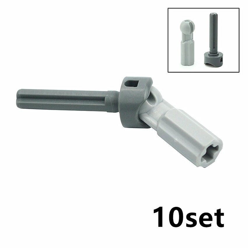 Детали для конструктора ледуо, пластик, 10 шт. Серый, 10Set-A