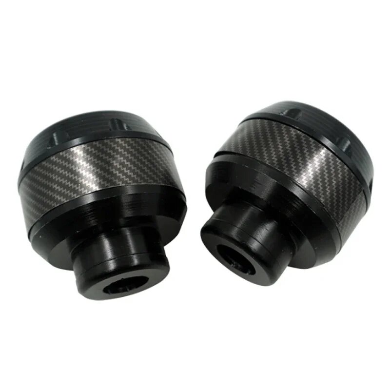 Слайдер рамы мотоцикла из алюминиевого сплава, передняя вилка, чашка, защита от падения, защита от ударов, углеродное волокно, универсальный для мотоцикла, скутера Черный, черный