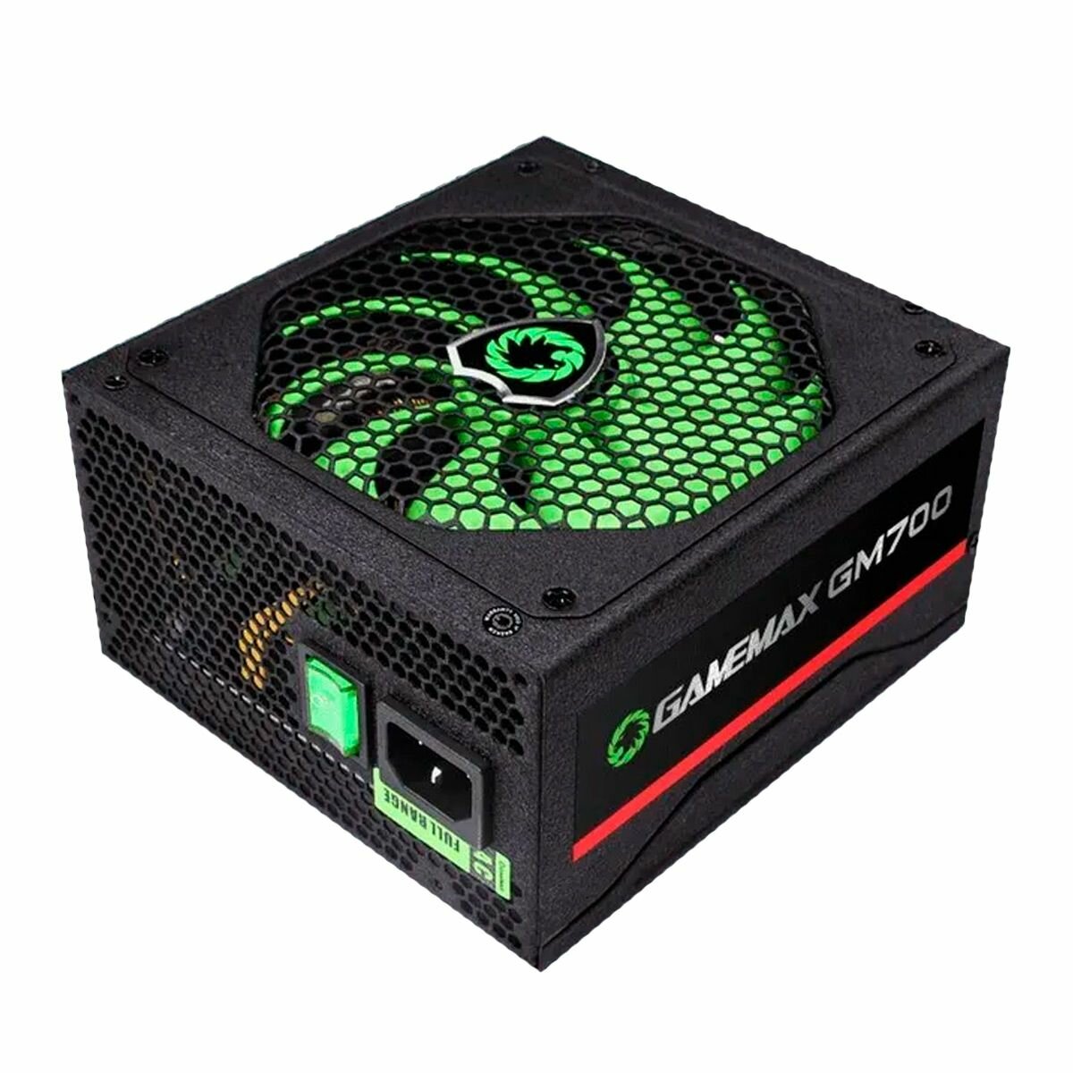 Блок питания для ПК 700W 80+ Bronze модульный GameMax GM-700 Черный 140мм 20+4pin 4+4pin(CPU) 4*6+2pin(PCI-E) 8*SATA 3*MOLEX. Товар уцененный