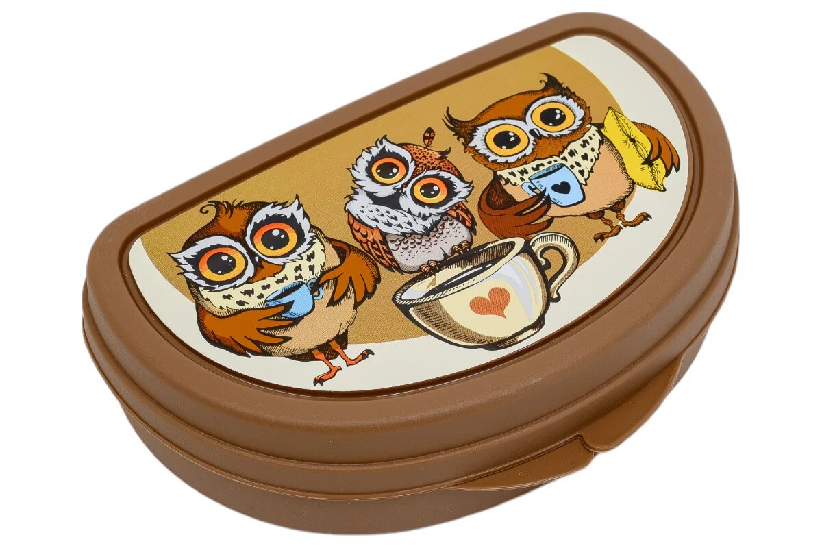 IDEA бутербродница 15x10 см Совы М 1201 - посуда для бутербродов для дома