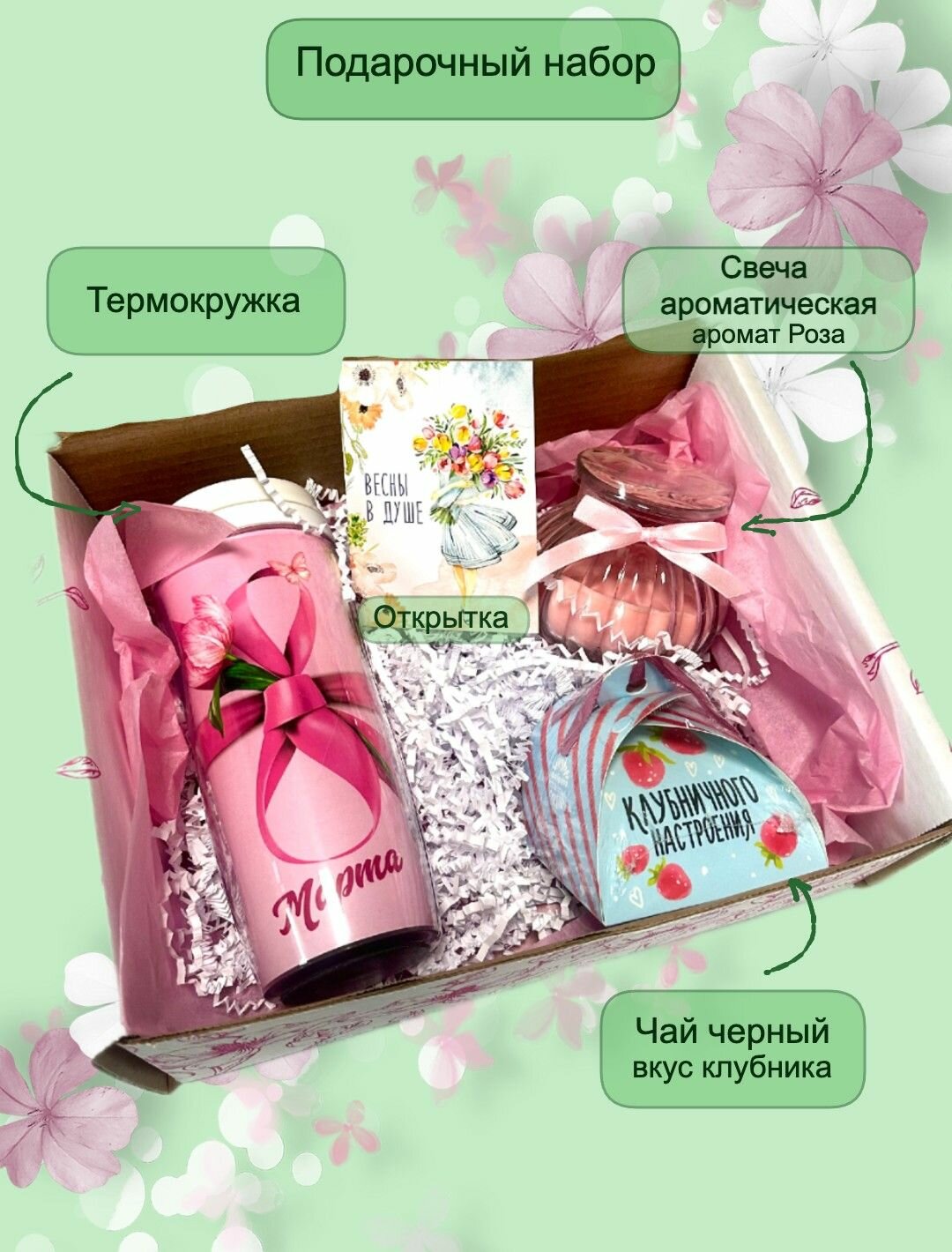 Подарочный бокс, набор женщине, маме, коллеге