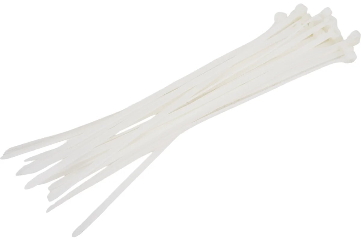 NOVOCRAFT нейлоновая хомут-стяжка 4x200 мм белая упаковка 100 шт HCC042000100
