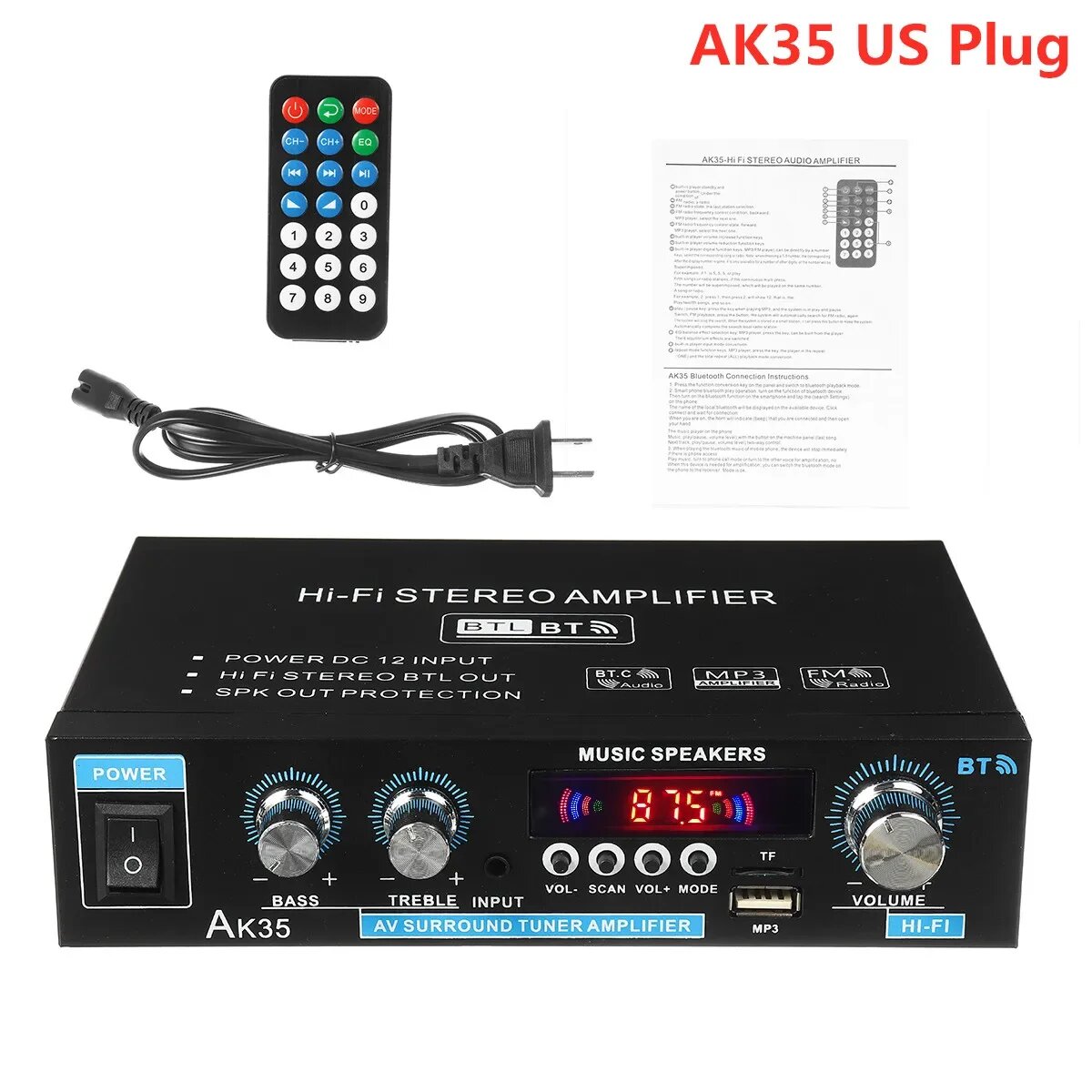 DIXSG AK35 Цифровой усилитель 800 Вт AK35 US Plug
