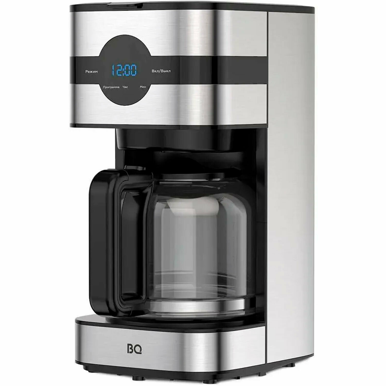 Кофеварка капельная BQ (БИ-КЬЮ) CM2002, 900 Вт, объем 1,5 л, поддержание температуры, серебристая, 86198275