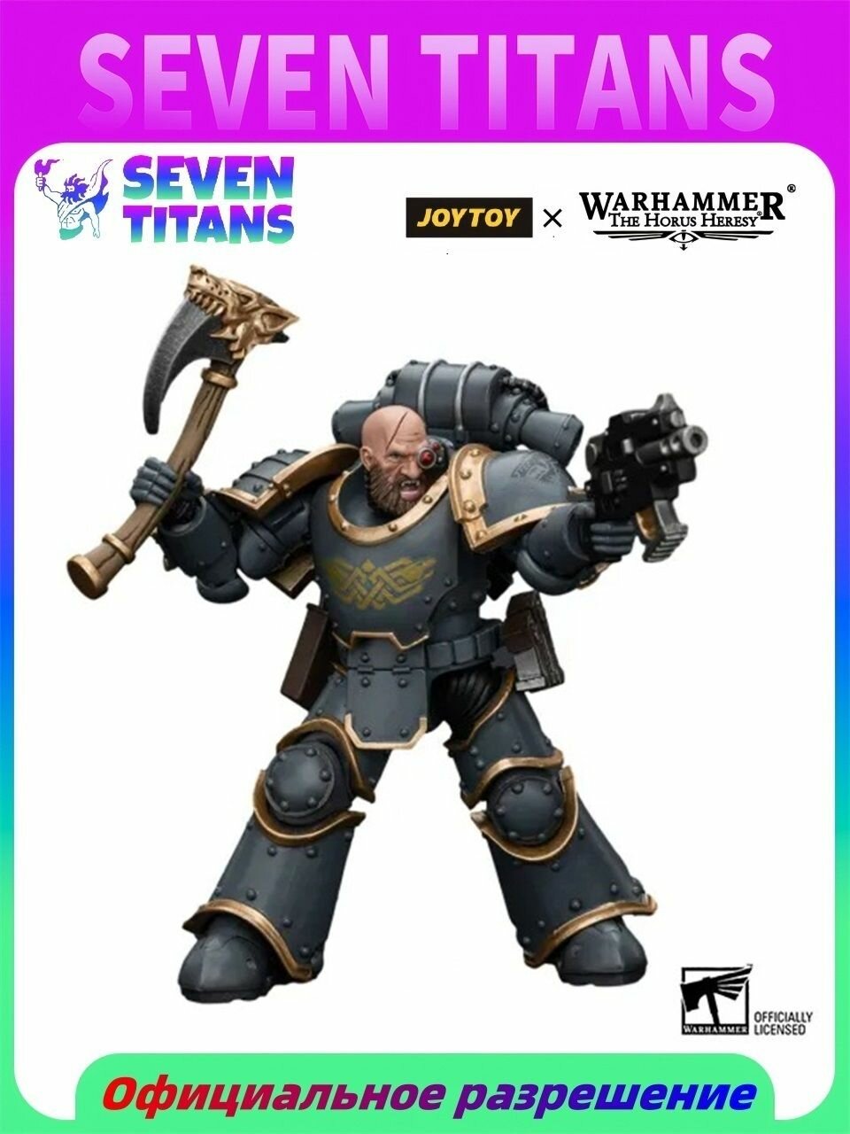 JOYTOY Warhammer 30K Space Wolves Pack Grey Slayer-3 1/18 Подвижная фигурка коллекция игрушек
