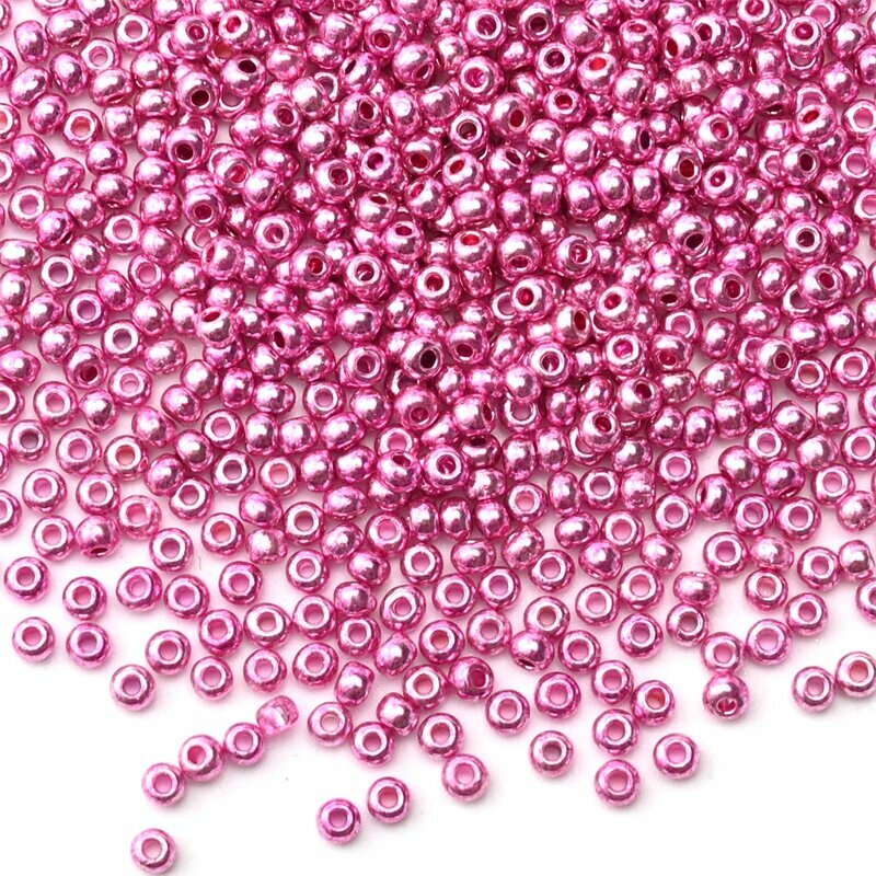 Стеклянные бусины 2 мм 1200 шт 15 цветов Розовый, PZ1210