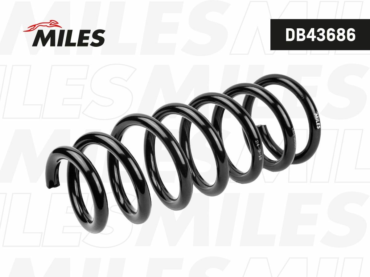 MILES Пружины задней подвески TOYOTA AVENSIS универсал (_T25_). Комплект - 2 шт. DB43686