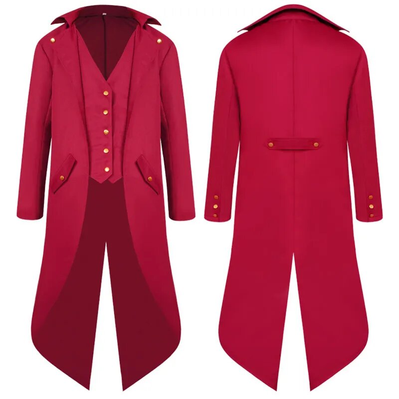 COSREA Мужской красный хлопковый ласточкин хвост Красный, XXXL, red