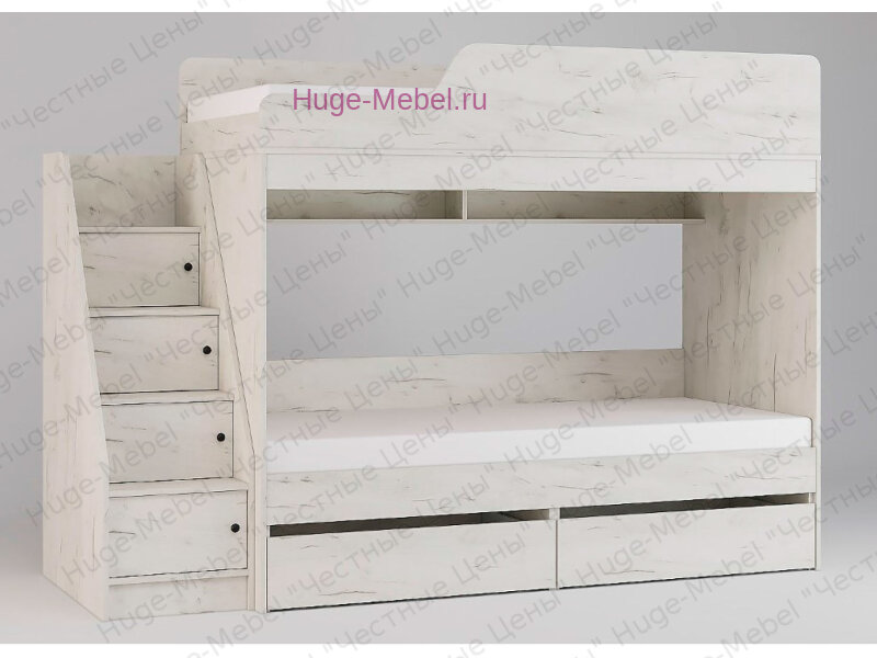 Кровать двухъярусная Гранд Huge Mebel . Ширина 844 Высота 1610. Детские кровати