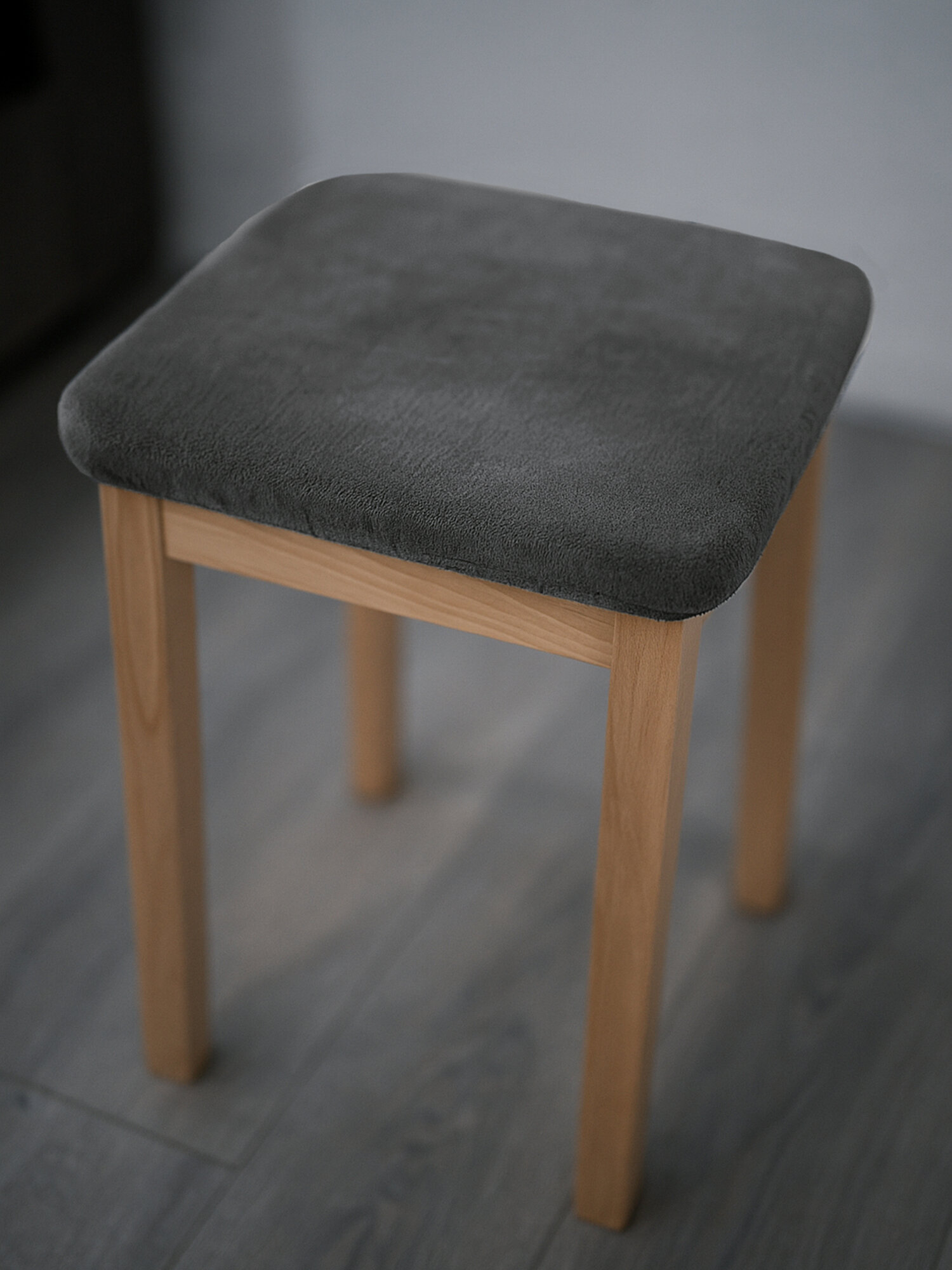 Чехол на табурет квадратный и круглый на резинке, 35х35 см Paola, набор 4 шт