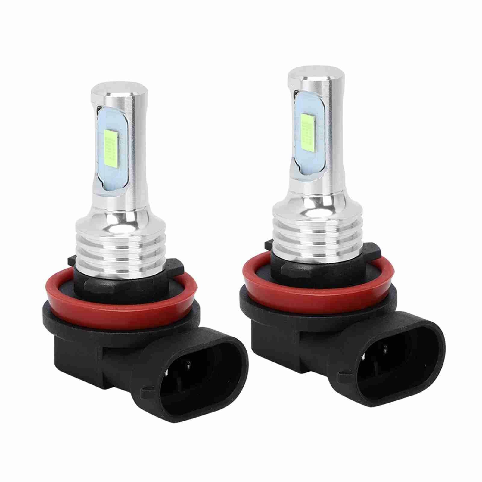 2 шт. светодиодные лампы H8/H11 80 Вт 8000 К для противотуманных фар, синие, 12-24 В