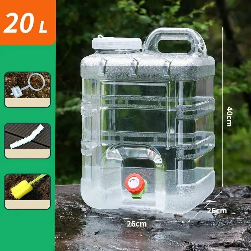 Канистра для воды, С краном,1,20, белый,1220,1000