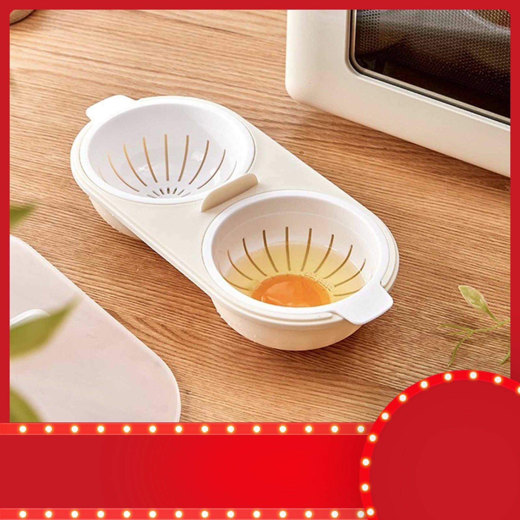 Пашотница для яиц пашот в микроволновке / Контейнер для приготовления яиц в свч