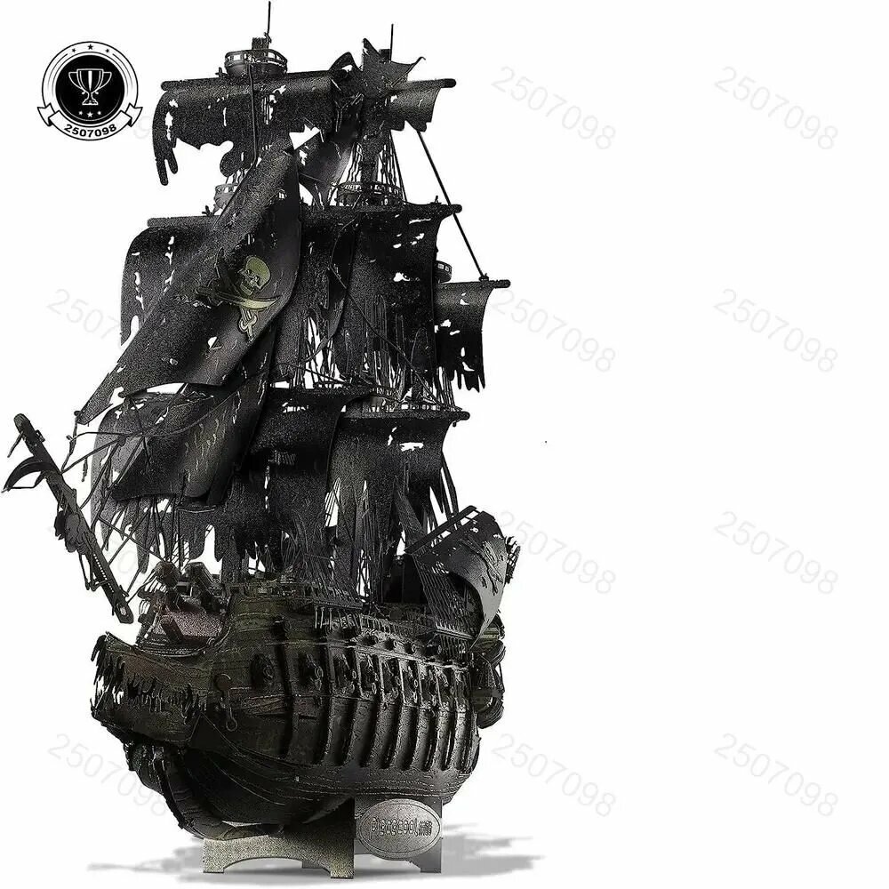 GM 3D пазл, металлическая конструкция, развлекательные игрушки для снятия стресса ручной работы, Модель пиратского корабля "Летучий Голландец, коллекционные поделки