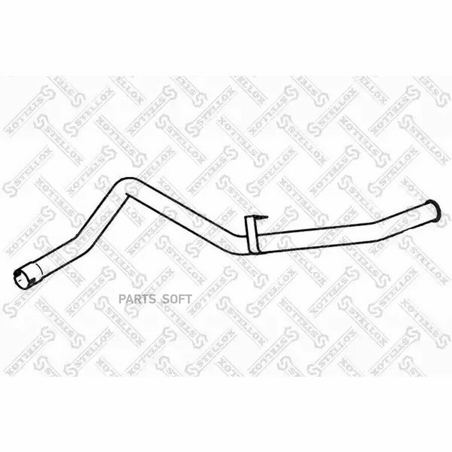 Труба глушителя выхлопная !4-изг L=1950mm \Iveco New Daily 35/45/49.10/12 от официального дистрибьютора, STELLOX, артикул 8203684SX