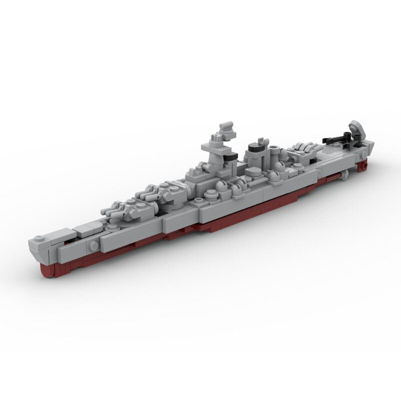 Трансграничная горячая модель MOC-122284, линкор ВМС США, линкор Айова, строительный блок, игрушка, Прямая поставка
