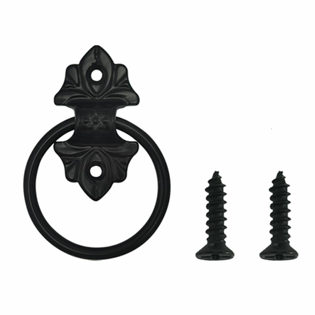 Элегантные бронзовые ручки для ящиков в винтажном стиле для декора дома, Черный