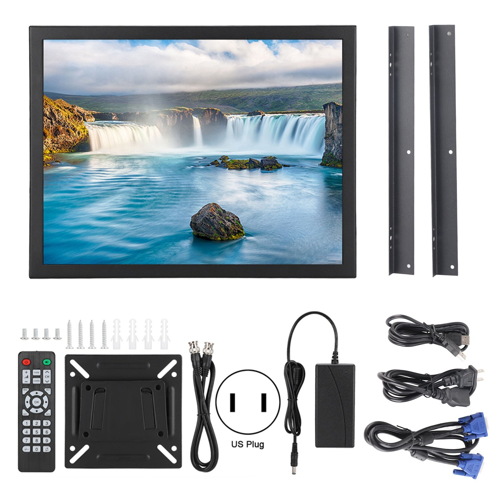 15 -дюймовый экран сопротивления 1024x768 4: 3 Встроенный монитор HDMI/VGA/AV/BNC/USB