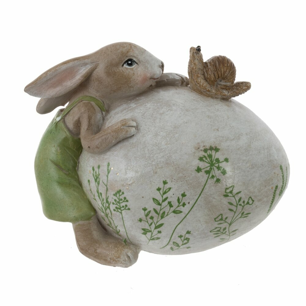 Фигурка Заяц с яйцом, 8х5х6,5 см KSM-819086