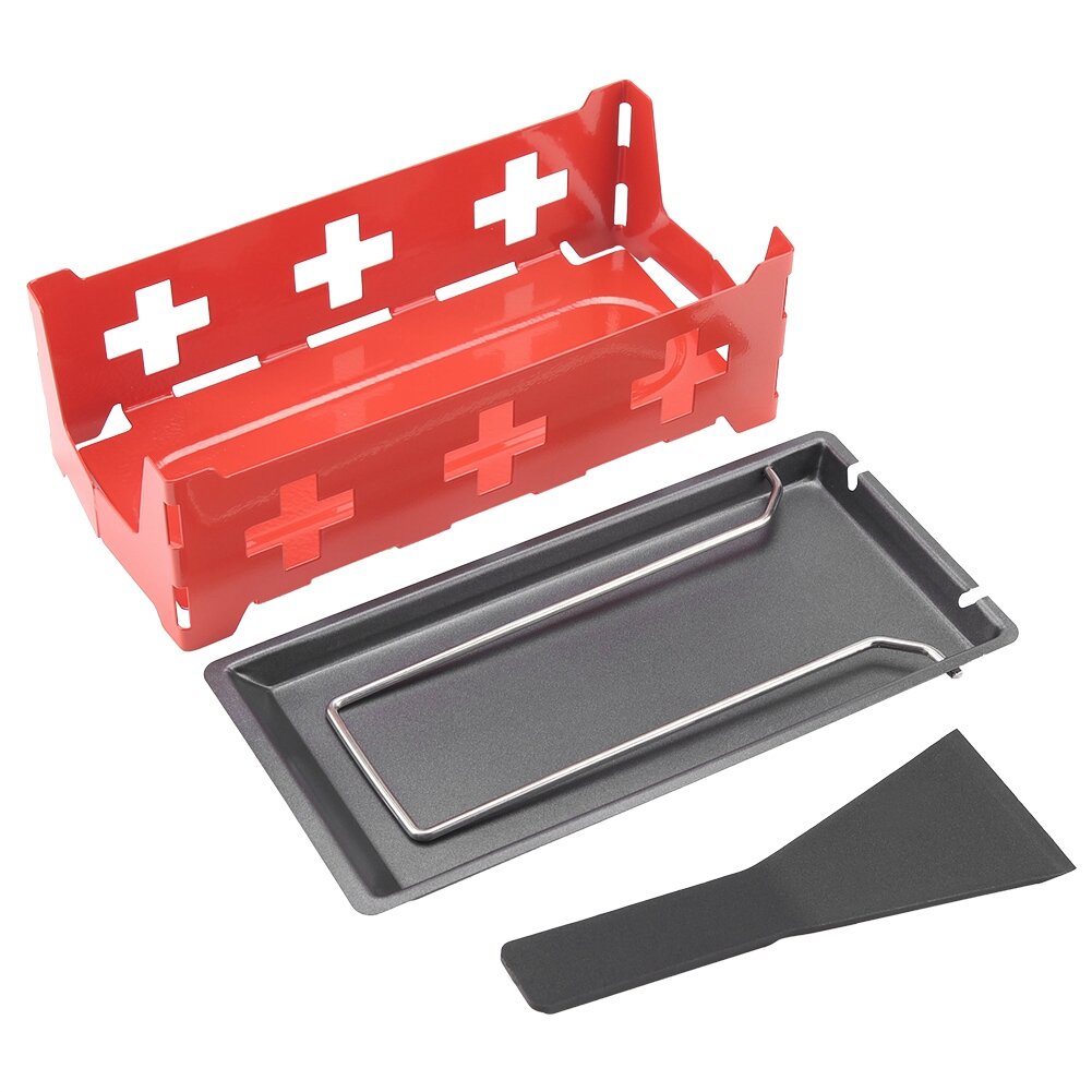 Portable NOn Stick Cheese Raclette Rotaster Baking Tray Stove Set Home Kitchen Grilling Tool #1