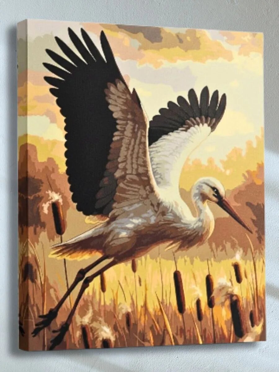 Картина по номерам Аист 40х50