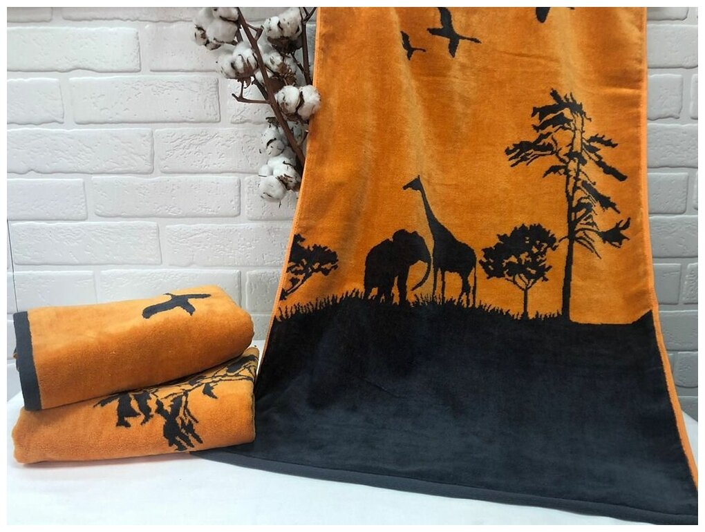 Полотенце BOLANGDE Mesoni Сафари оранж 34*78 3046