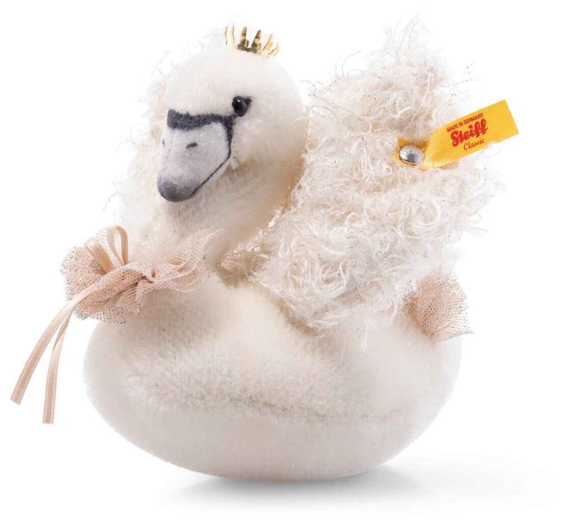 Мягкая игрушка Steiff Vintage Memories Silke swan in gift box (Штайф Винтажные Воспоминания Лебедь Силке в коробке 13 см)