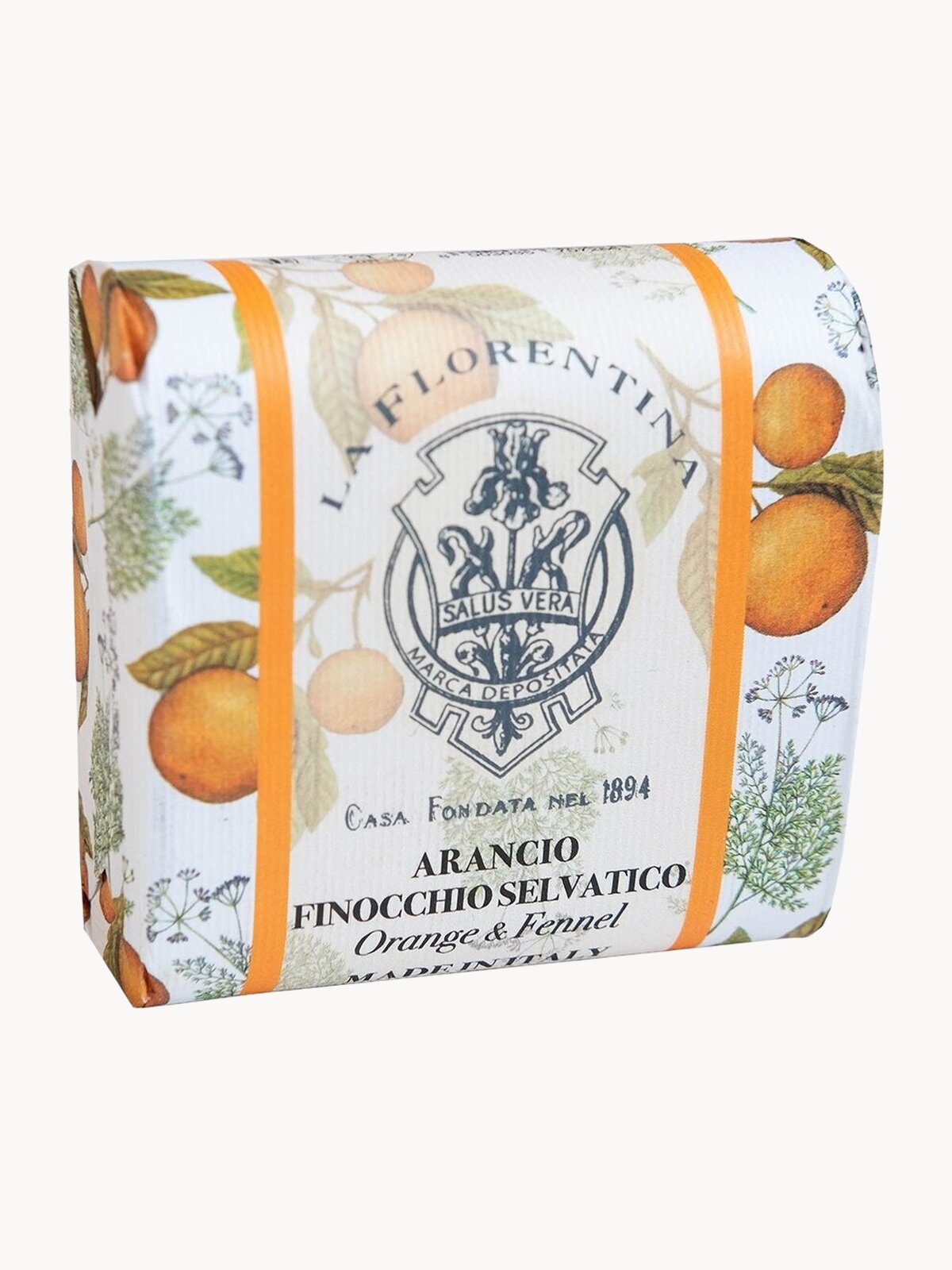 LA FLORENTINA Orange & Wild Fennel Мыло для тела Апельсин и Дикий фенхель, 106 г