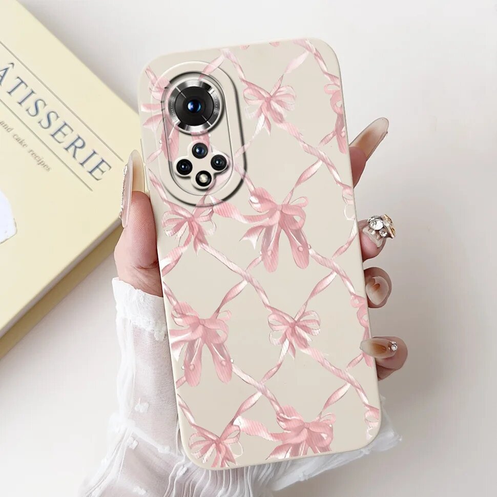 Чехол для Honor 50 NTH-AN00 Petty Girl с рисунком, мягкий силиконовый чехол из Розовый, TYbai2165