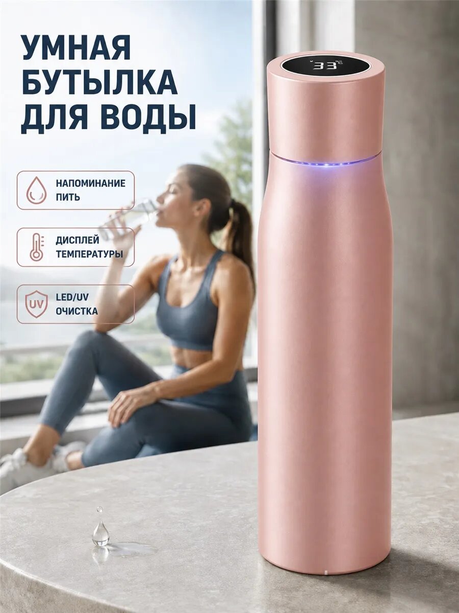 Умная бутылка для воды с напоминанием