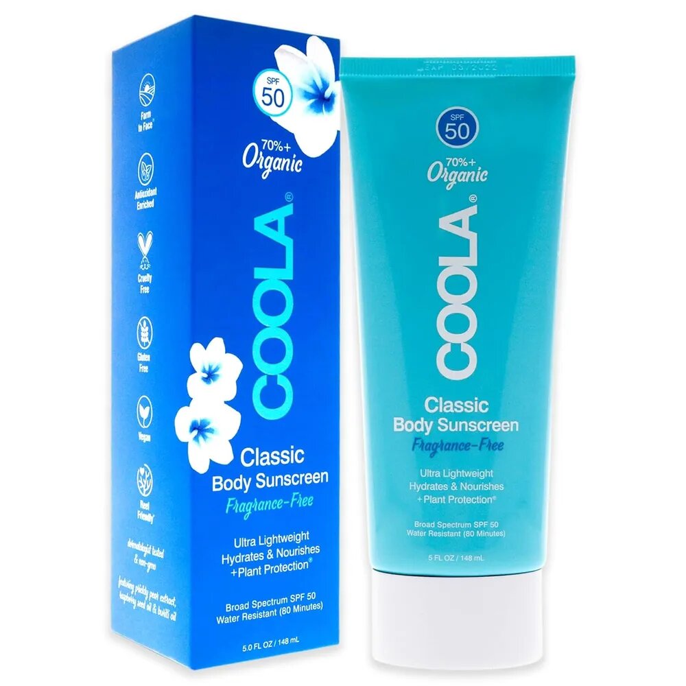 Органический солнцезащитный лосьон для тела COOLA SPF 50 Body Sunscreen, USA 148 мл