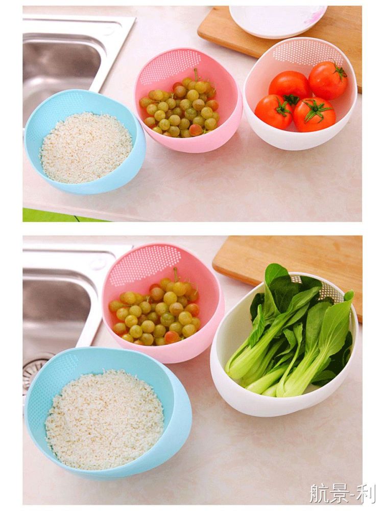 Дуршлаг с ручкой 22x18 см для кухни яркий компактный для овощей и круп корзина для слива — фото 1