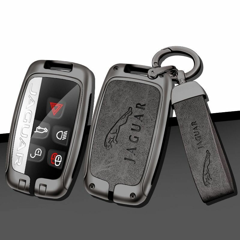Чехол-брелок для автомобильного ключа Jaguar XE XF XJ F-PACE XE I-PACE металлический с пряжкой