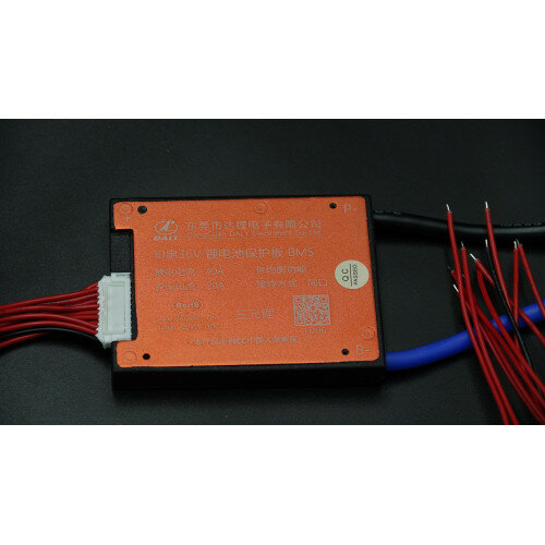 10S Плата защиты BMS DALY Li-ion 40A Водозащищенная, общий порт заряда-разряда