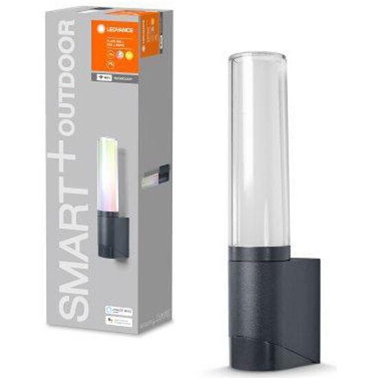 Уличный настенный светильник Ledvance-osram SMART OUTD WI-FI FLARE WALL RGBW DG 3000K (фасадн. БРА, 7,5W, 117x87x354, 320 lm)