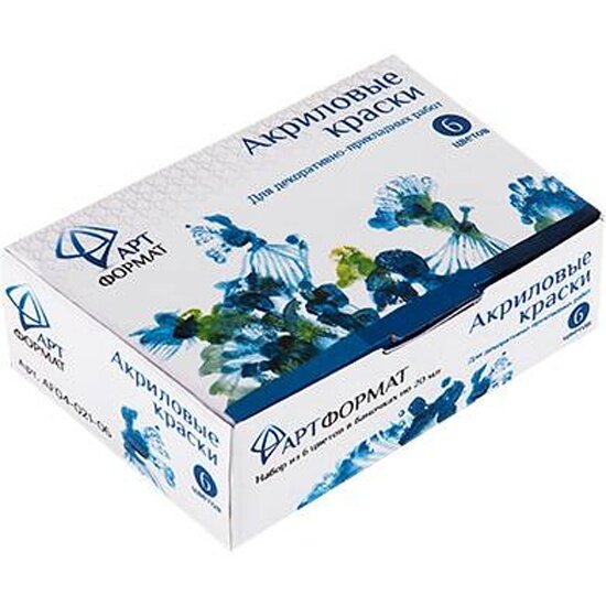 Краски акриловые Артформат 22 мл 6 цв