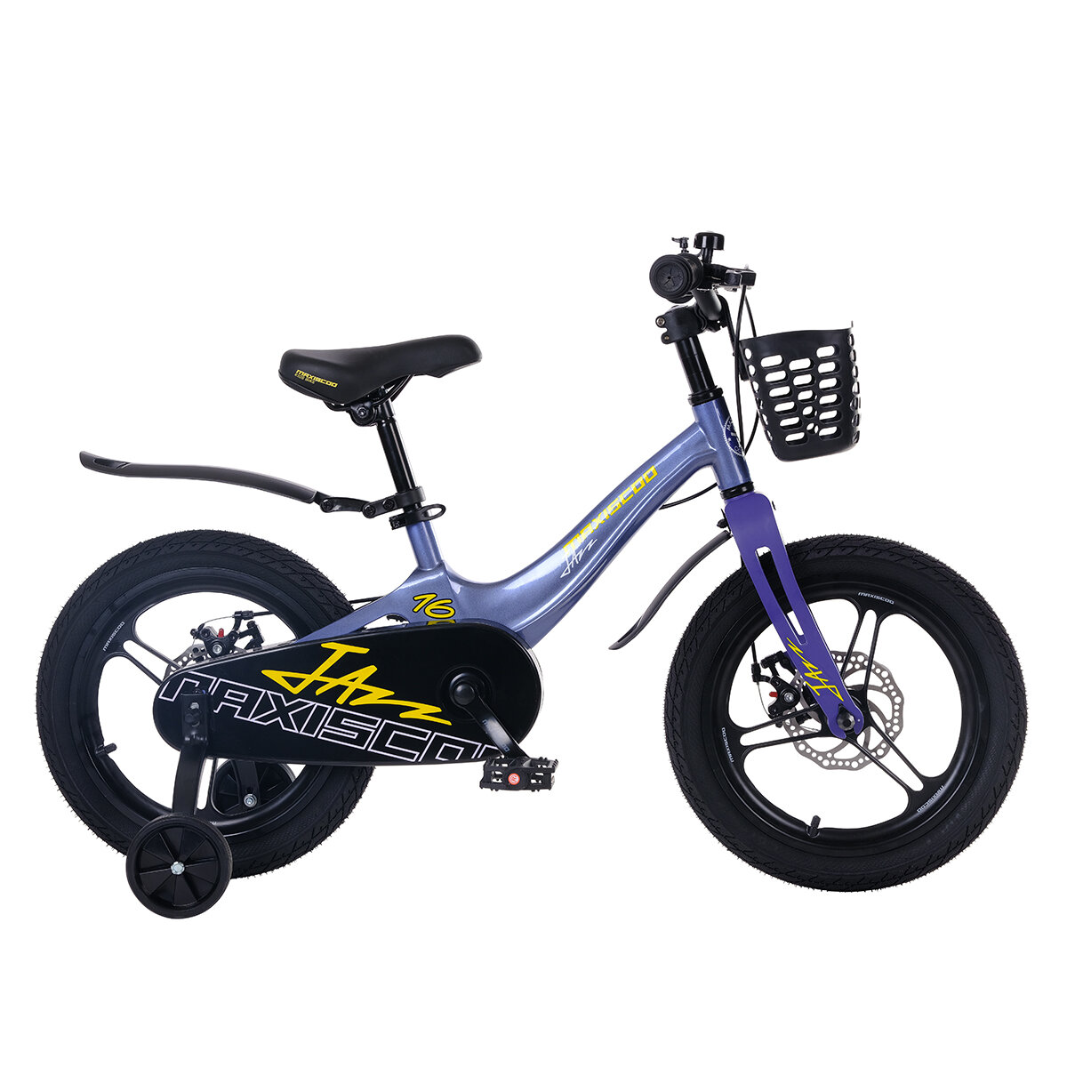 Велосипед MAXISCOO Jazz 16" Pro 2024 (требует финальной сборки), Цвет синий карбон