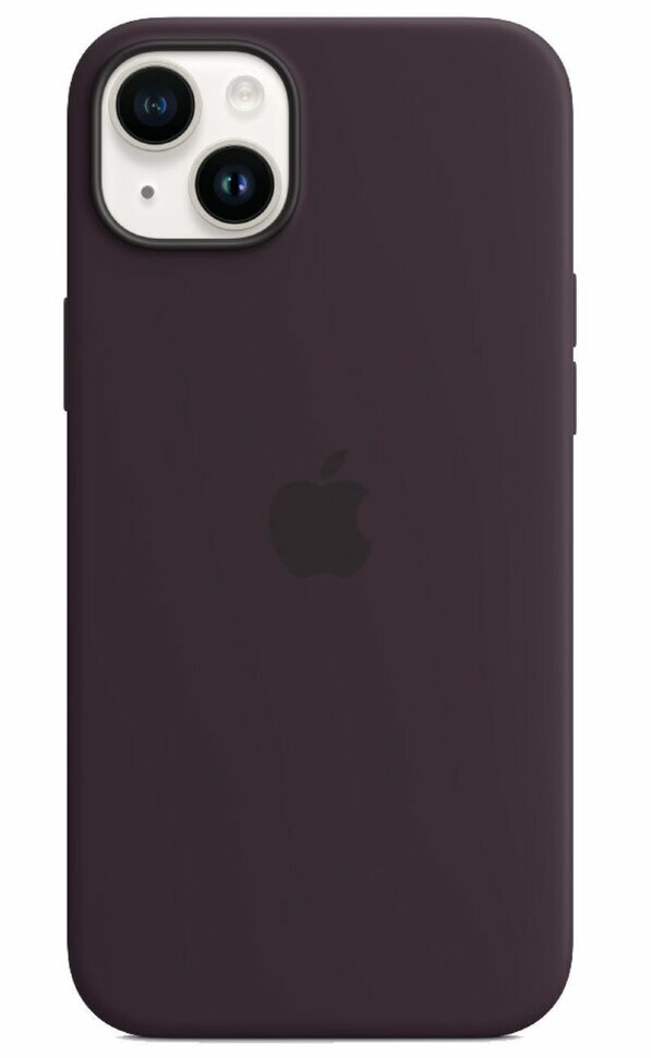 Накладка Apple Silicone Case with MagSafe для iPhone 14 Plus Elderberry (фиолетовый) (MPT93)