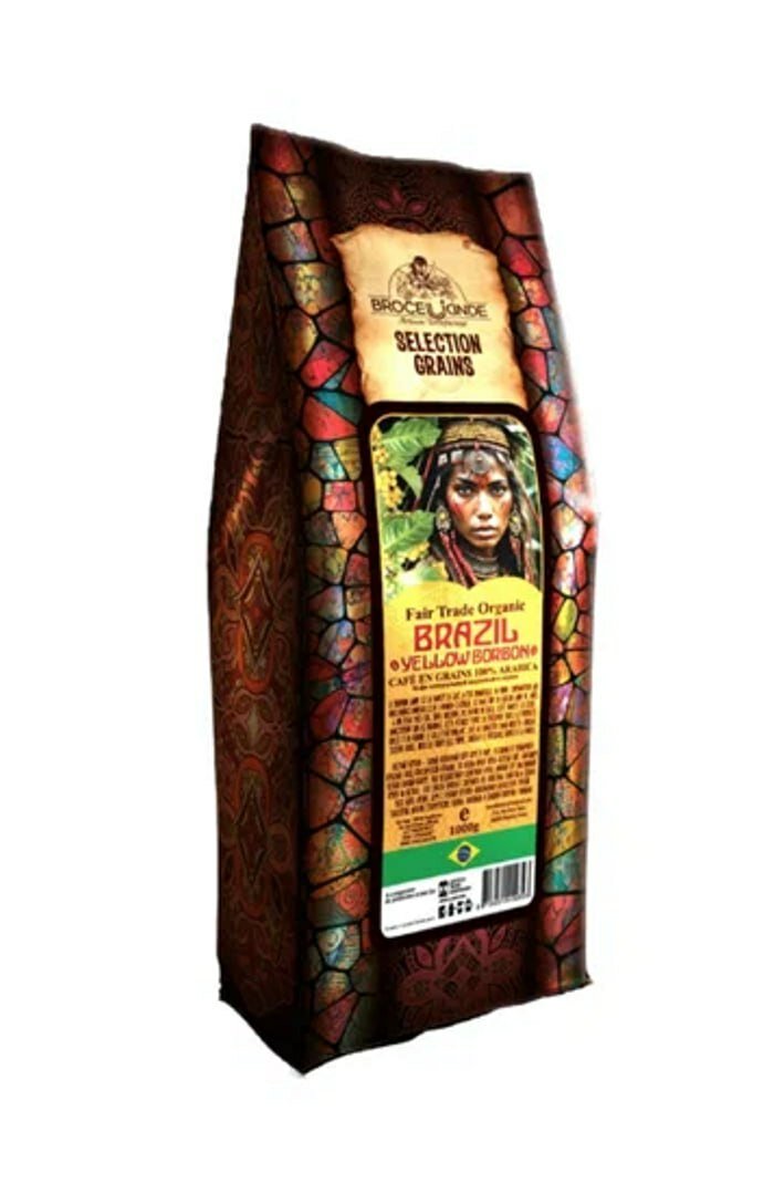Кофе в зернах Broceliande, Brazil Yellov Burbon, 1000 грамм.