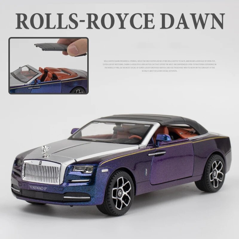 Модель автомобиля Rolls Royce Dawn Spofec 1:24 ДуБиБиБи Purple