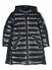 Пуховик Moncler, размер 6 лет, синий