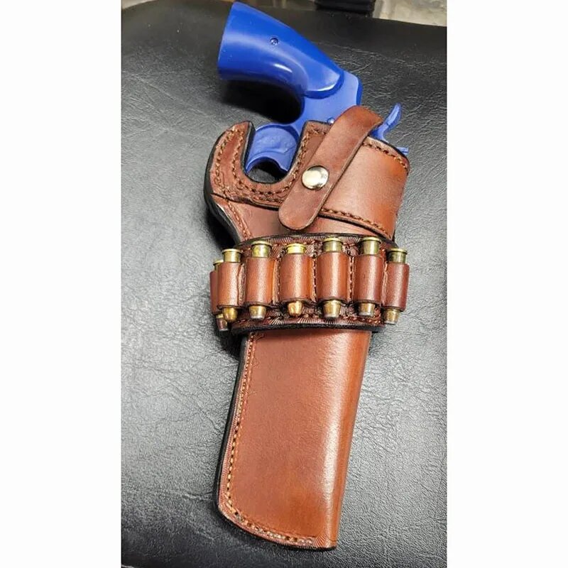 Кобура стимпанк QAZH искусственная кожа light brown holster