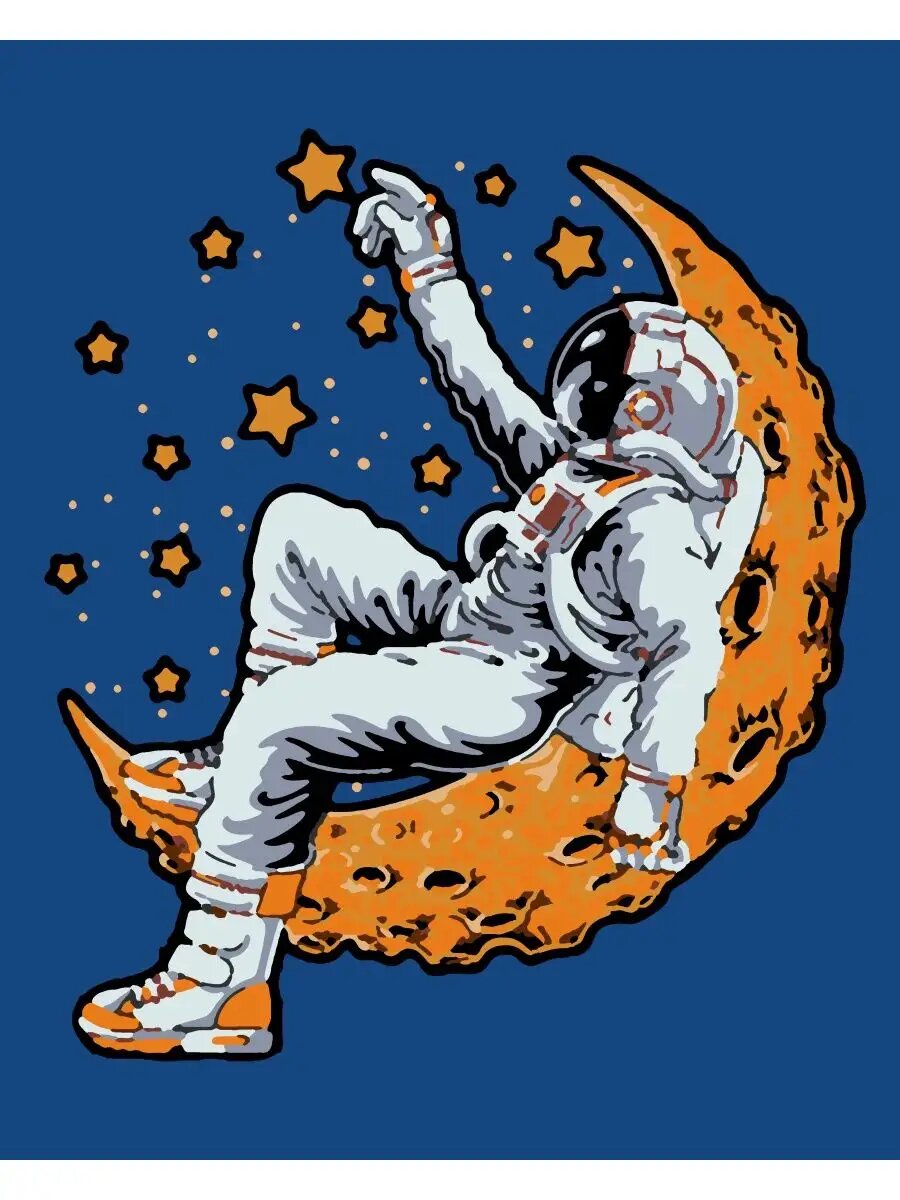 Картина по номерам Космонавт