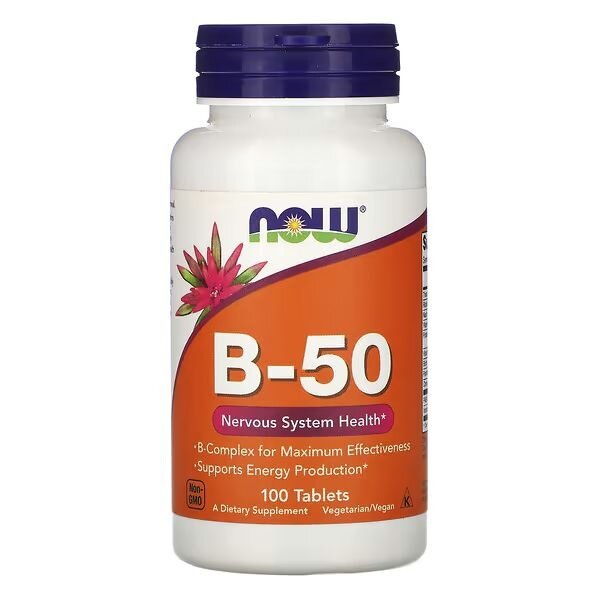 NOW Vitamin B-50 Complex (100 таб)