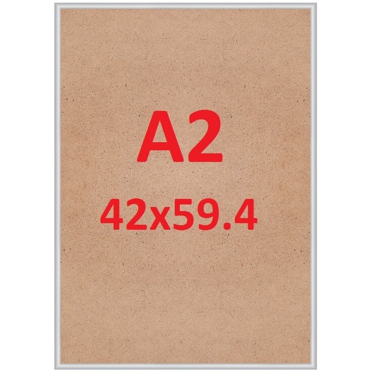 Рамка Nielsen алюминий А2 42x59.4 серебро №2