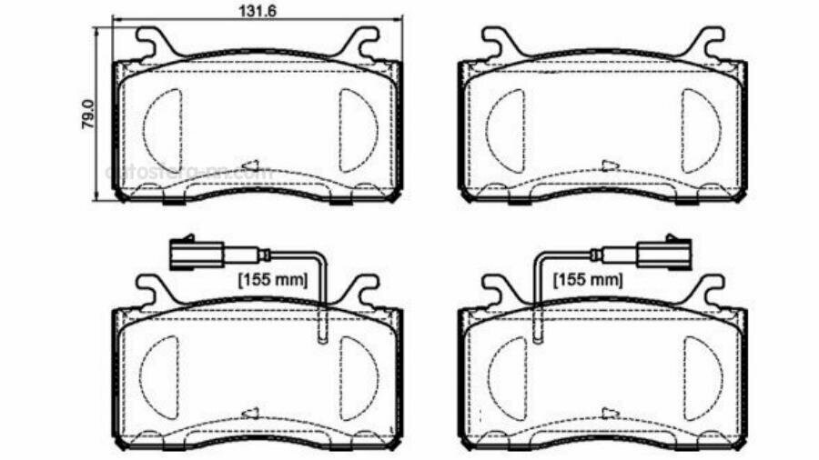 BREMBO P23185 ( P 23 185 ) К-т дисков. тормоз. колодок ALFA ROMEO Giulia II 2016- F