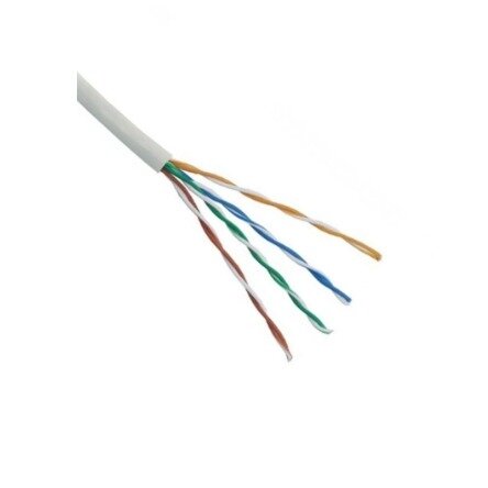 Кабель витая пара в нарезку Novacord UUTP-4P-C5E-A24S-PVC-WH, 1 м