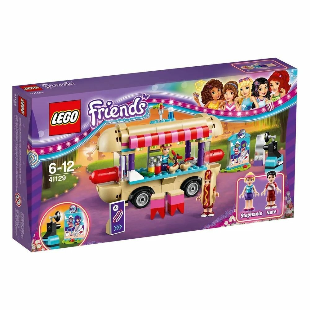 Конструктор Lego 41129 Friends Парк развлечений: фургон с хот-догами