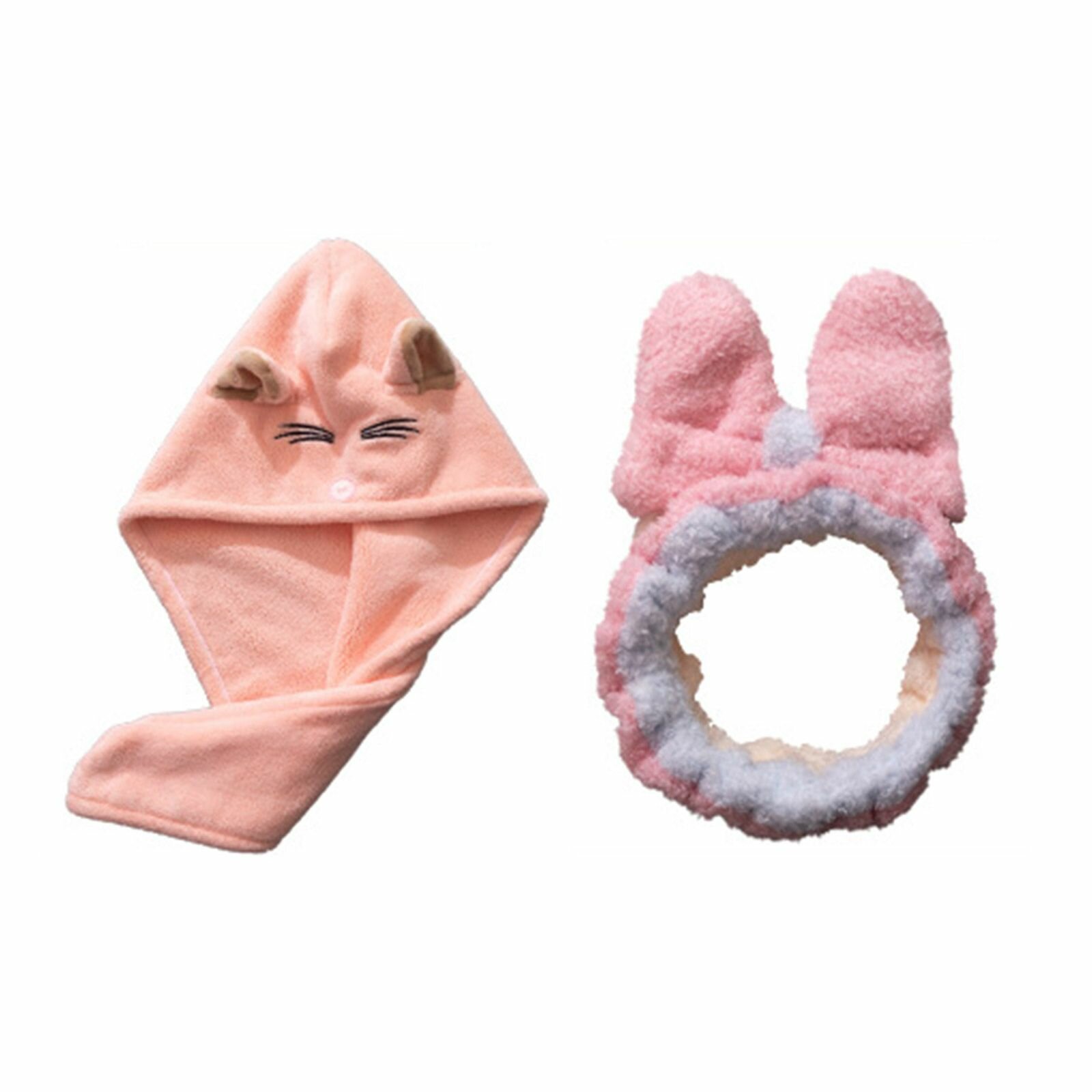 Полотенце для сушки волос с повязкой на голову, 2 шт./компл. Быстровпитывающая лента мытья лица